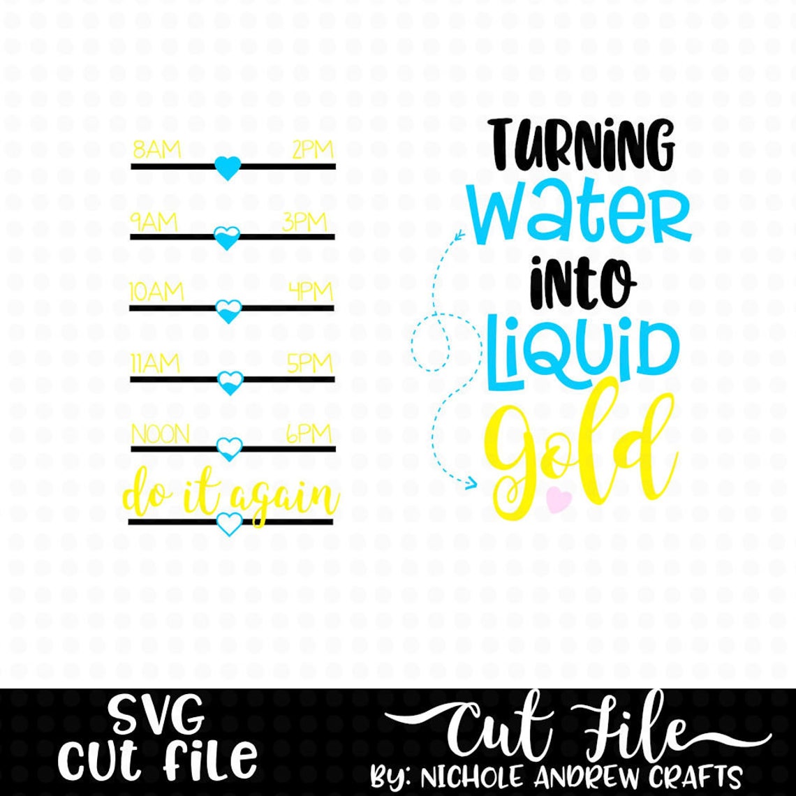 Breastfeeding Water Bottle Tracker SVG Liquid Gold Svg - Etsy