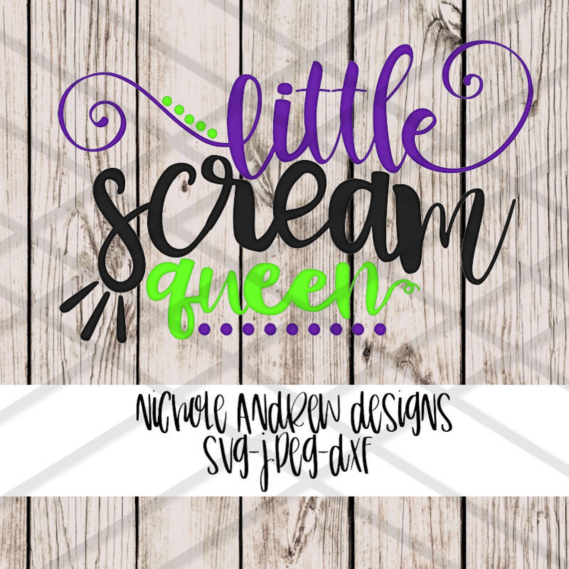 Halloween Svg Little Scream Queen Scream Queen Svg Toddler - Etsy
