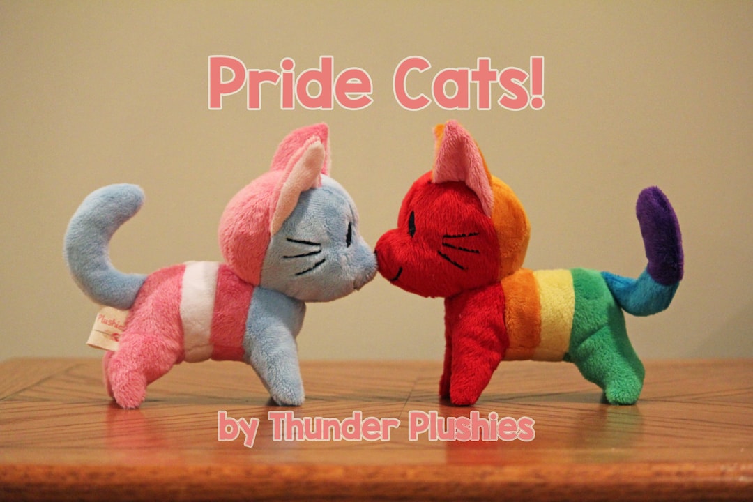 LGBT PRIDE Cats! Custom Flag Colors Also Available! - Etsy