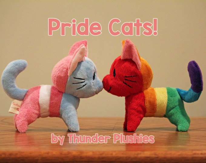 Lgbt Pride Cats Custom Flag Colors Also Available Etsy