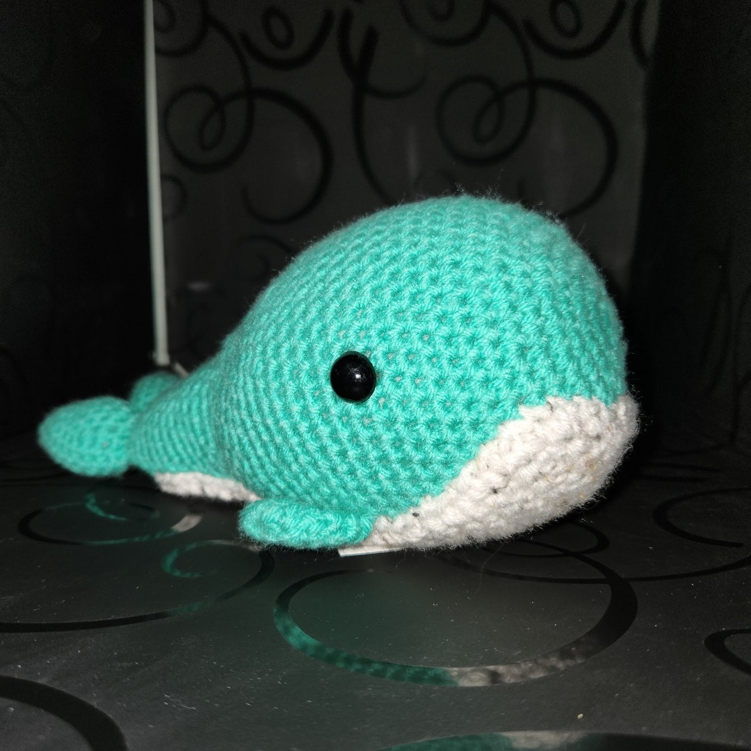 Walter the Whale Plushie - Acrylic Crochet Stuffed Animal - Etsy