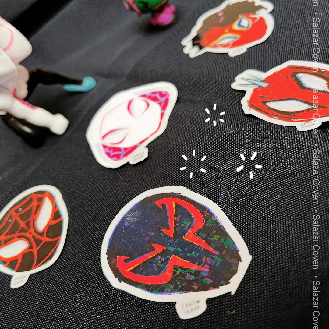 Spiderverse Stickers Across the Spiderverse Sticker Miles Gwen Miguel ...