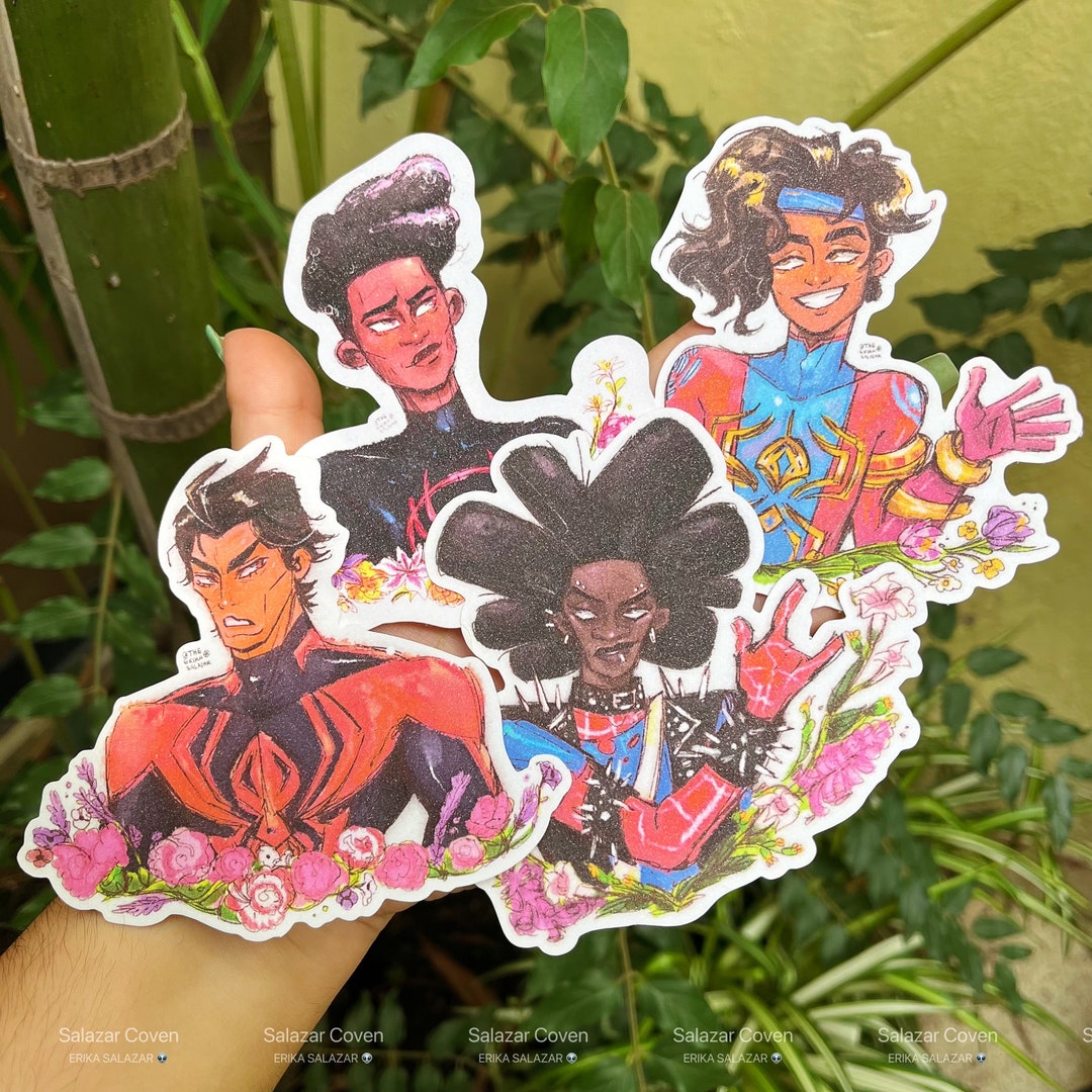 Spiderverse Stickers Across the Spiderverse Sticker Miles Hobie Miguel ...
