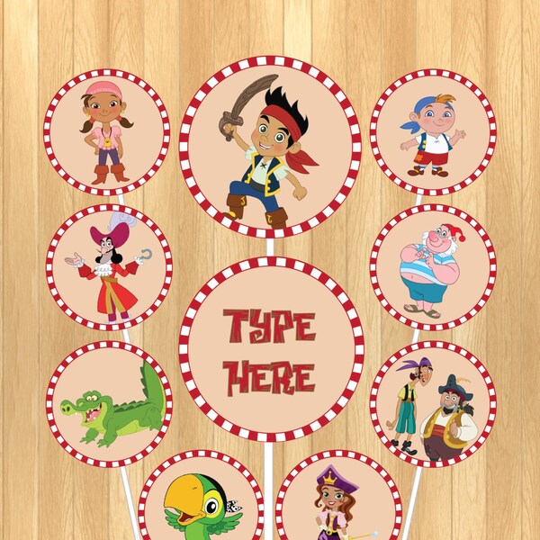 Pirate Cupcake Topper - Etsy