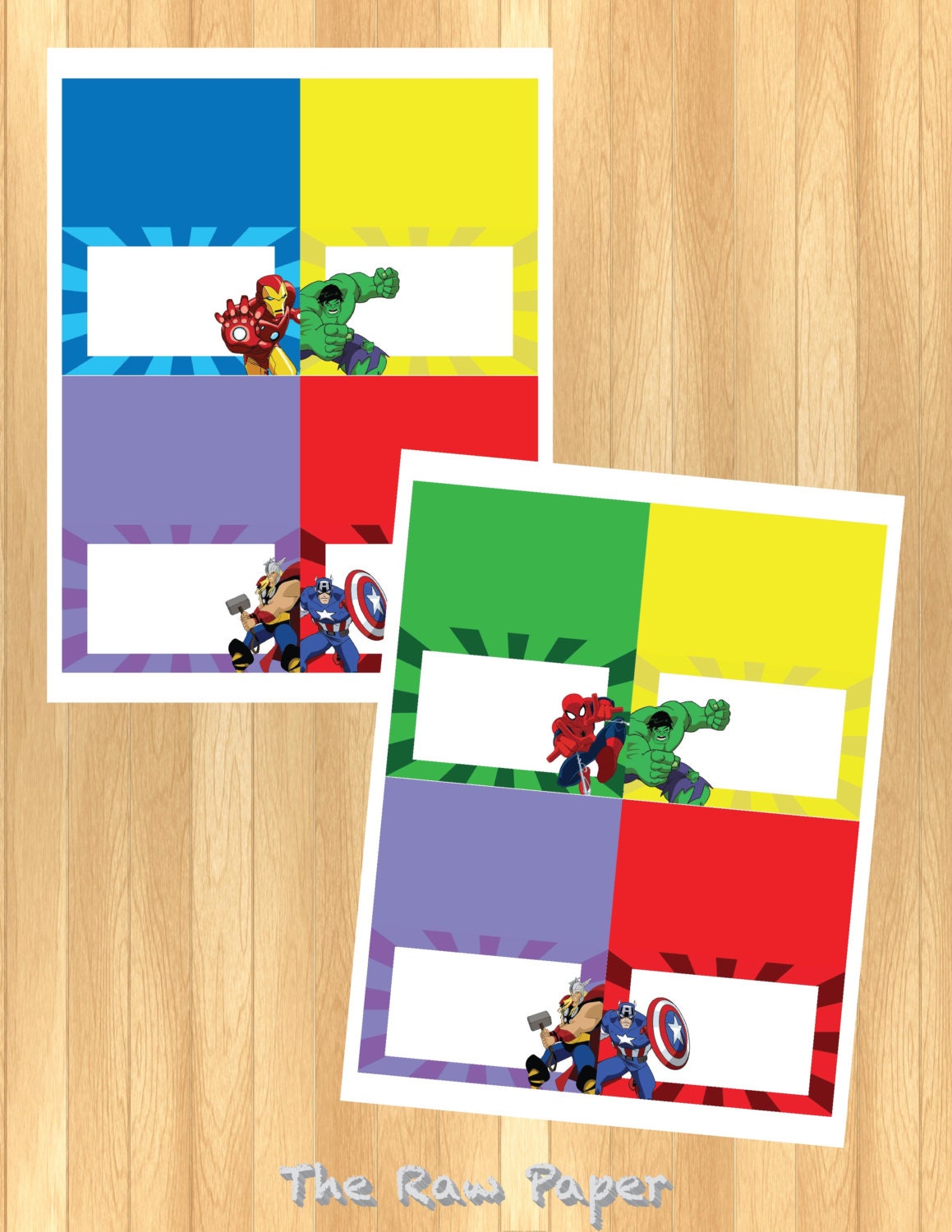 INSTANT DOWNLOAD EDITABLE the Avengers Food Tent | Etsy