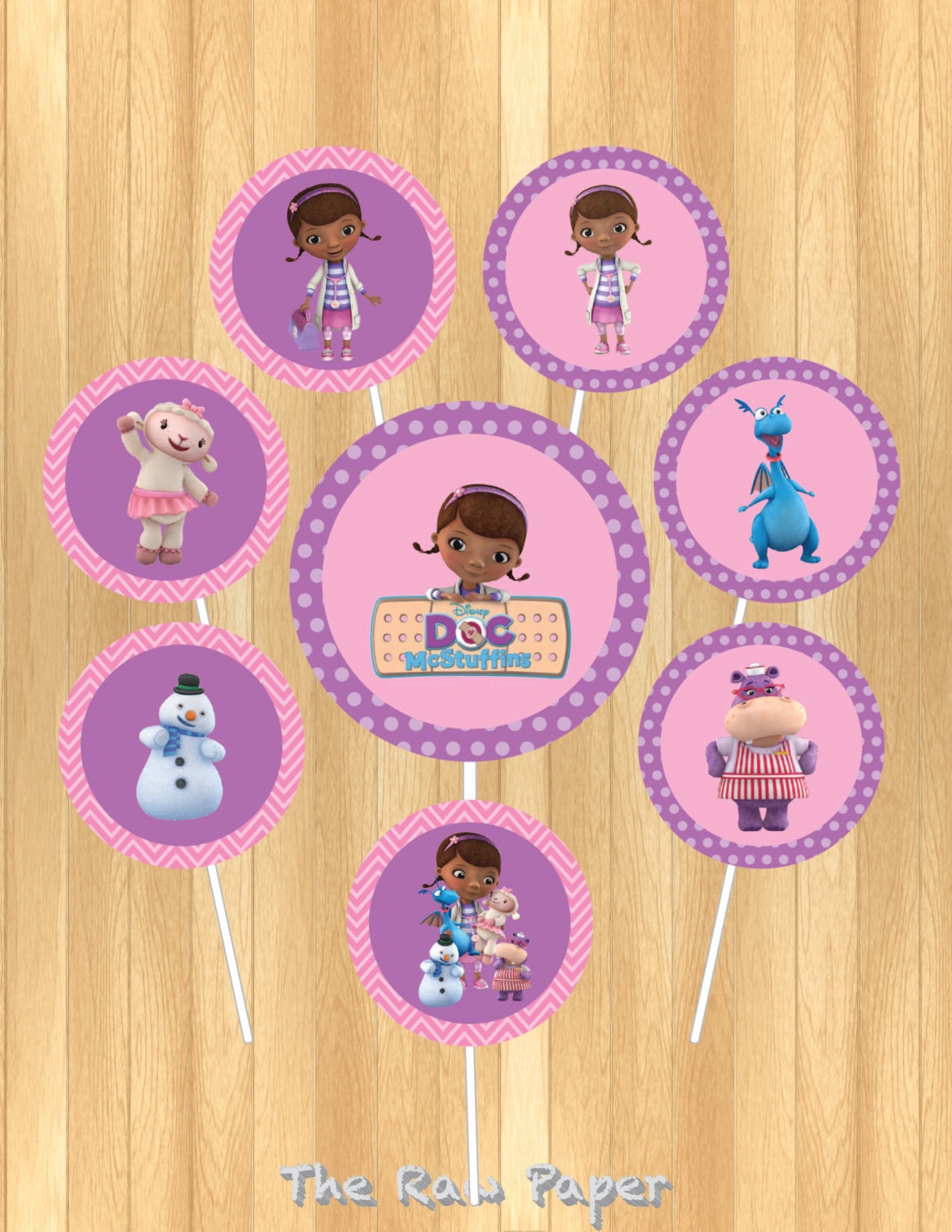 Doc Mcstuffins Cupcake Toppers