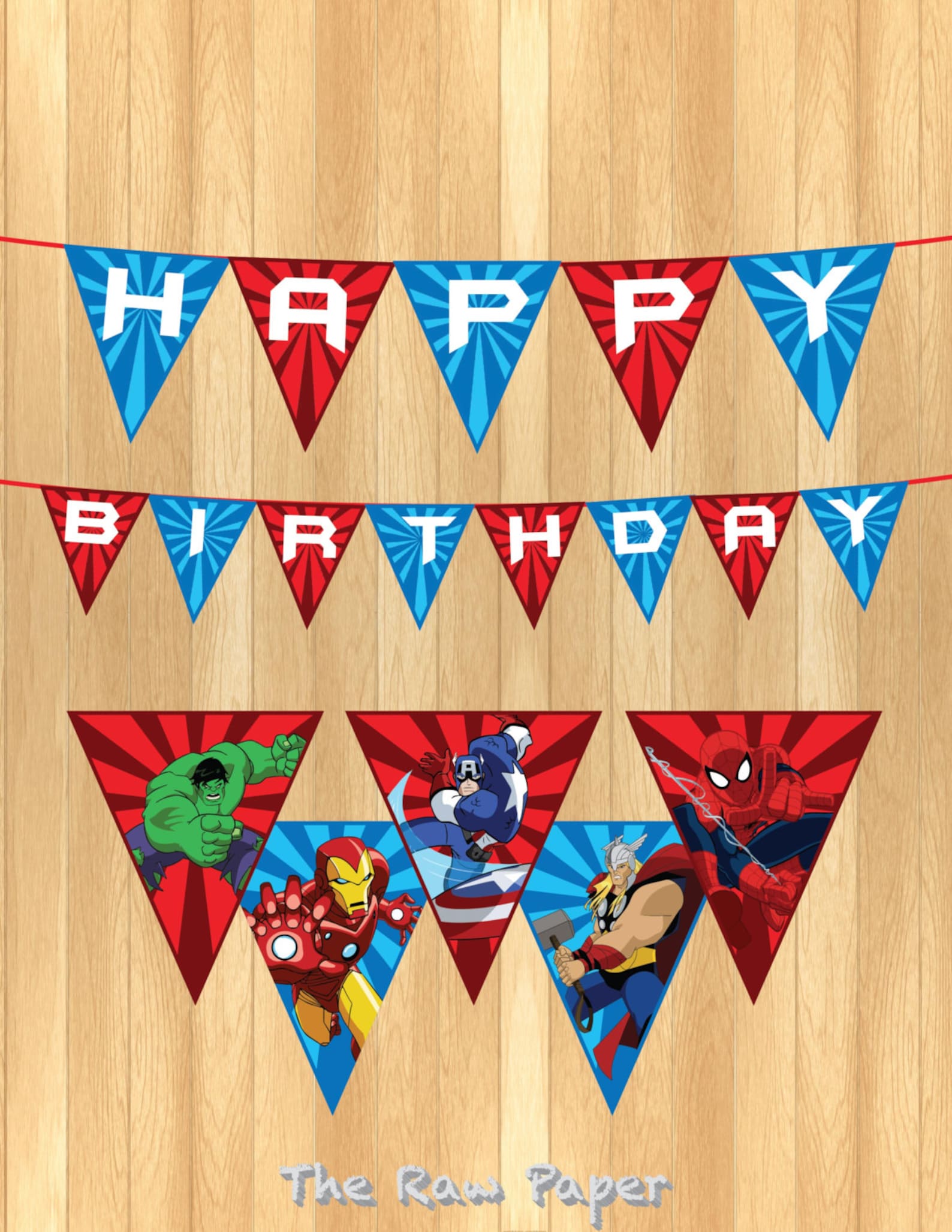 INSTANT DOWNLOAD Avengers Party Banner - Etsy