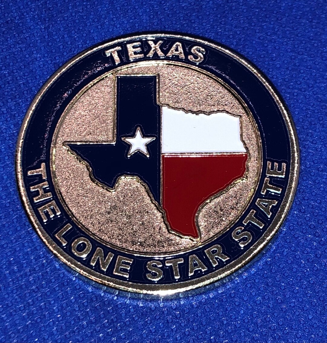 Texas Challenge Coin Six Flags of Texas - Etsy