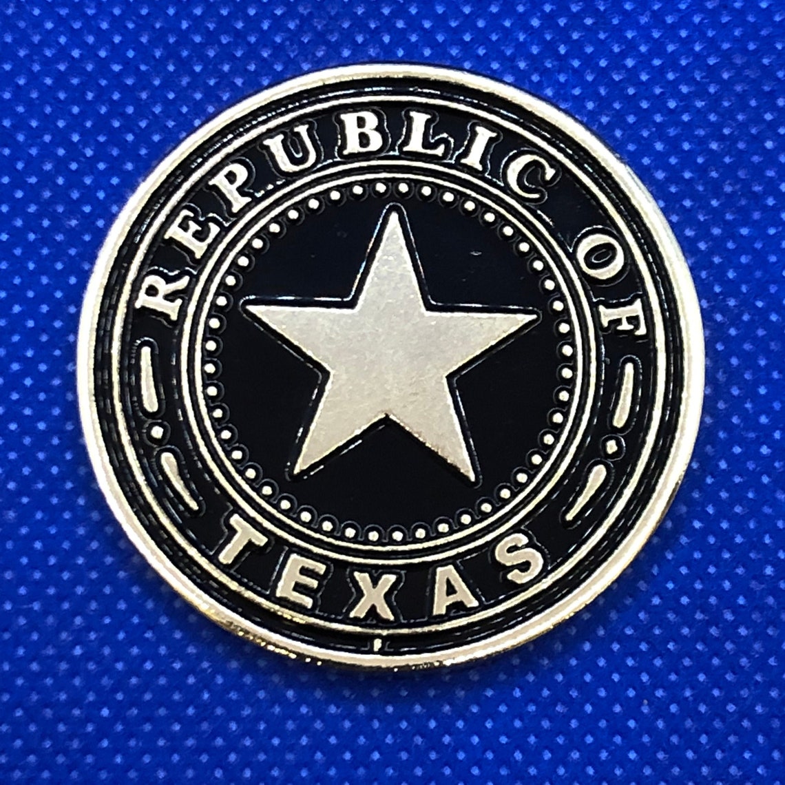Republic of Texas Challenge Coin – Gold Plated Brass Souvenir - Etsy