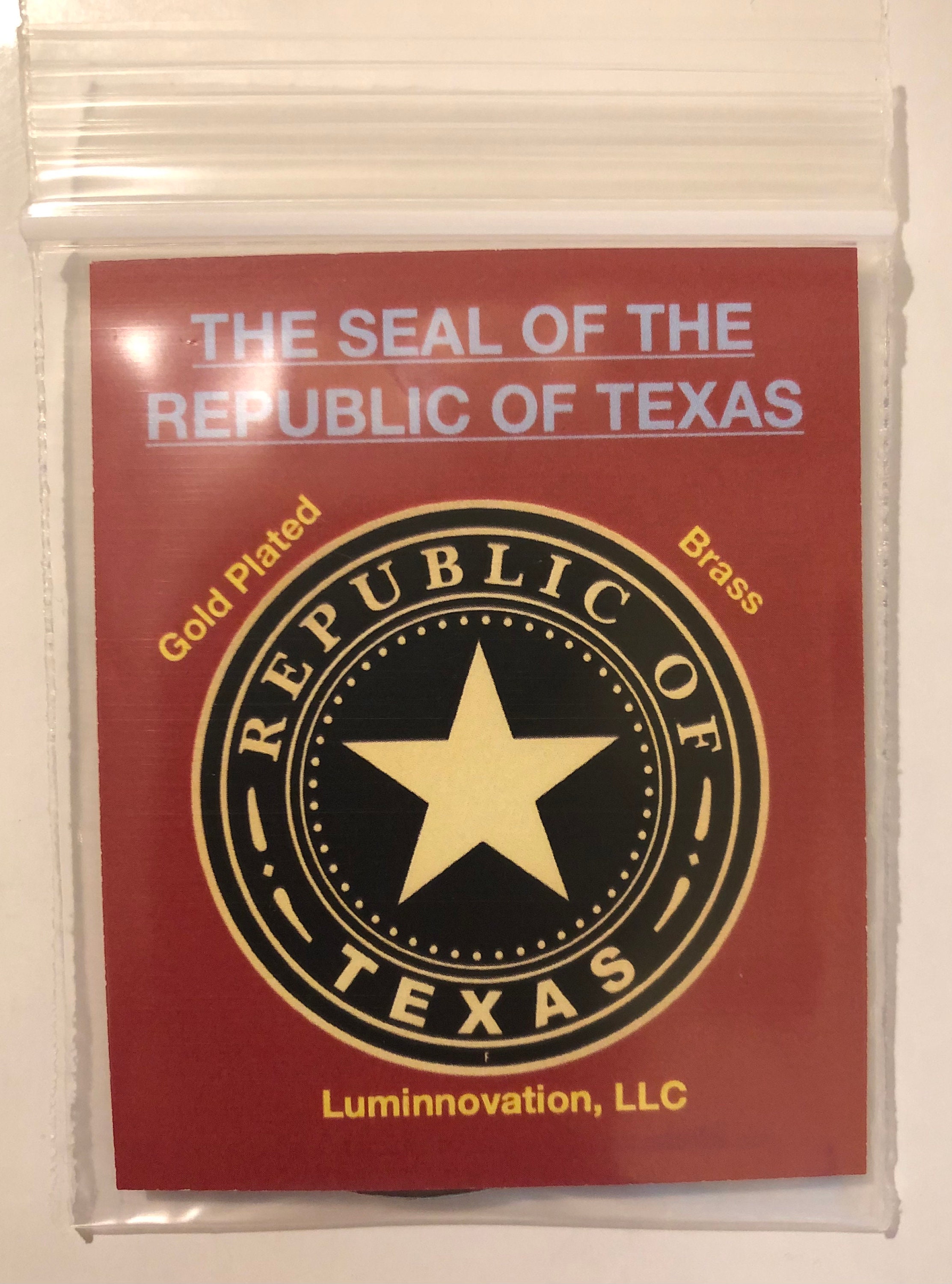 Republic of Texas Challenge Coin – Gold Plated Brass Souvenir - Etsy