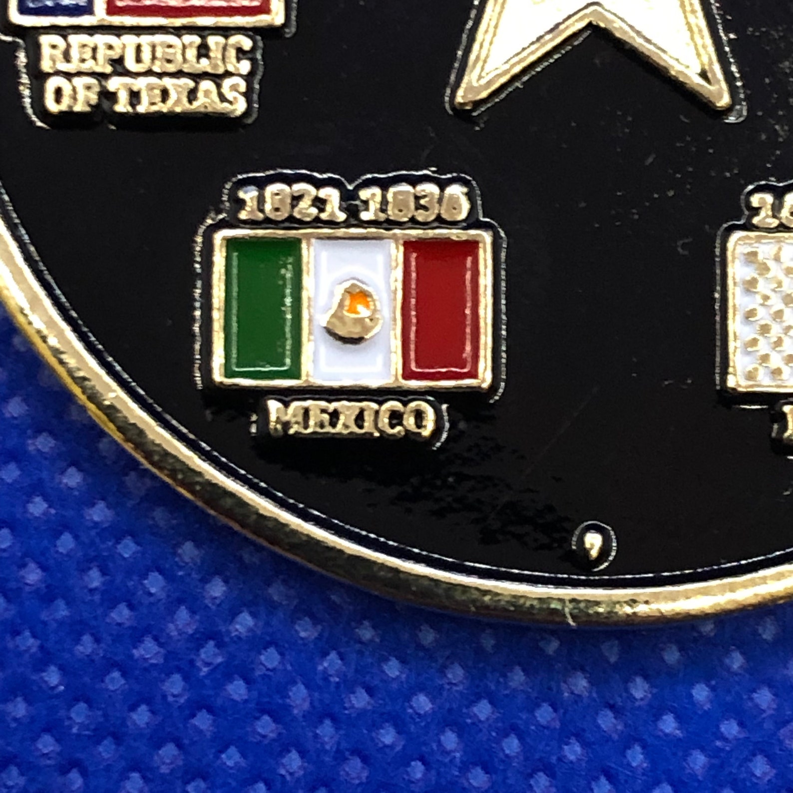 Texas Challenge Coin Six Flags of Texas. Celebrate Your Love of the ...