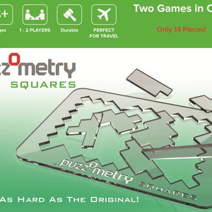 Puzzometry Squares Puzzle: the Most Unique and Difficult Puzzle You Will Ever Try, 1 or 2 ...