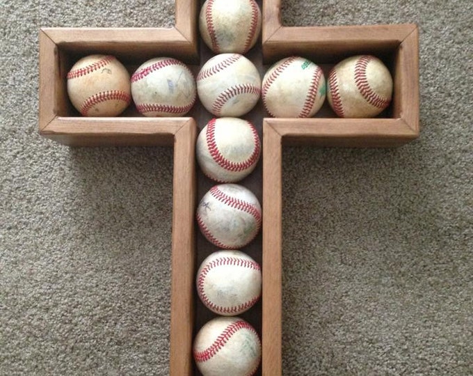 Baseball Cross Shadow Box - Etsy