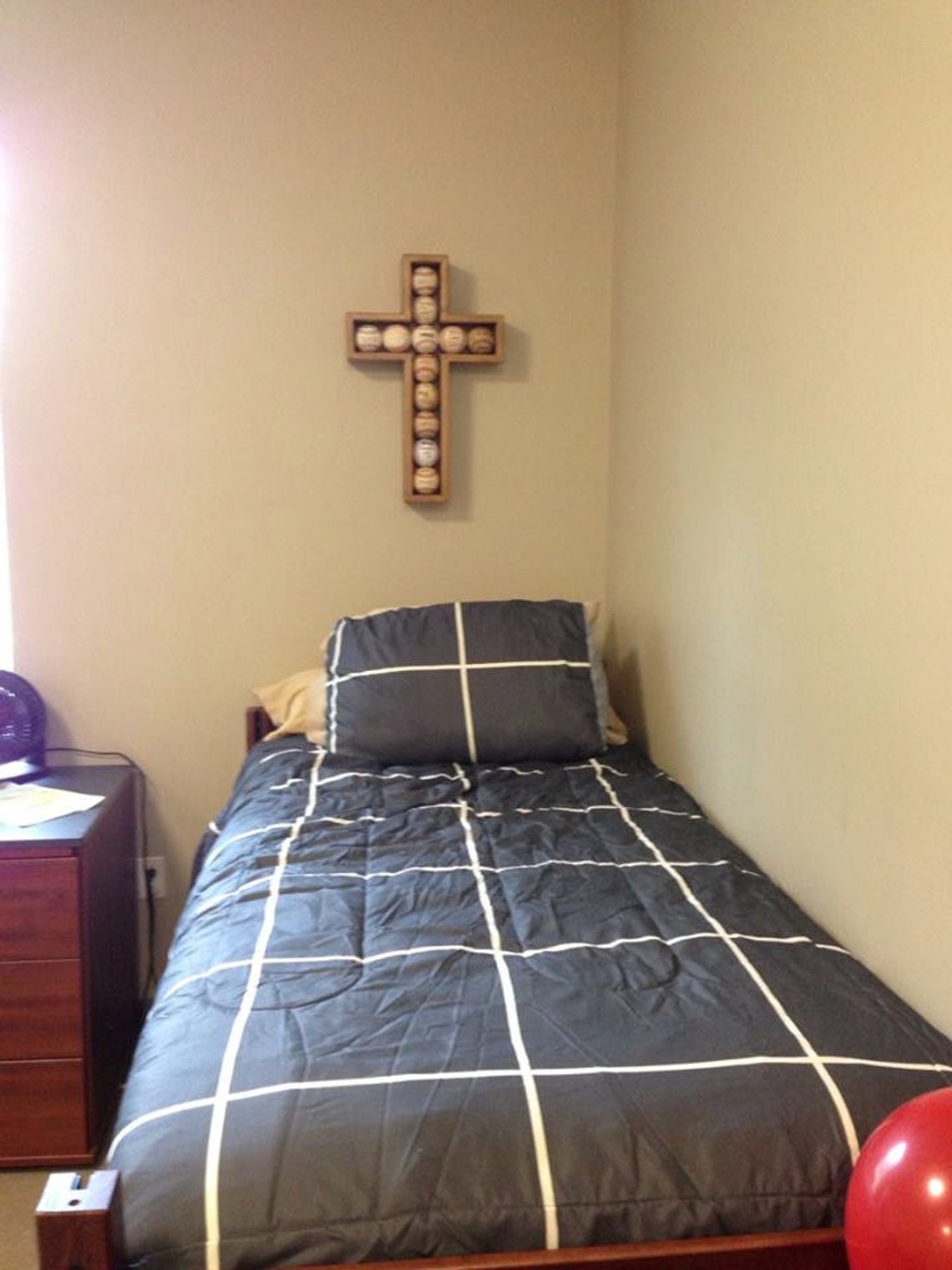 Baseball Cross Shadow box | Etsy