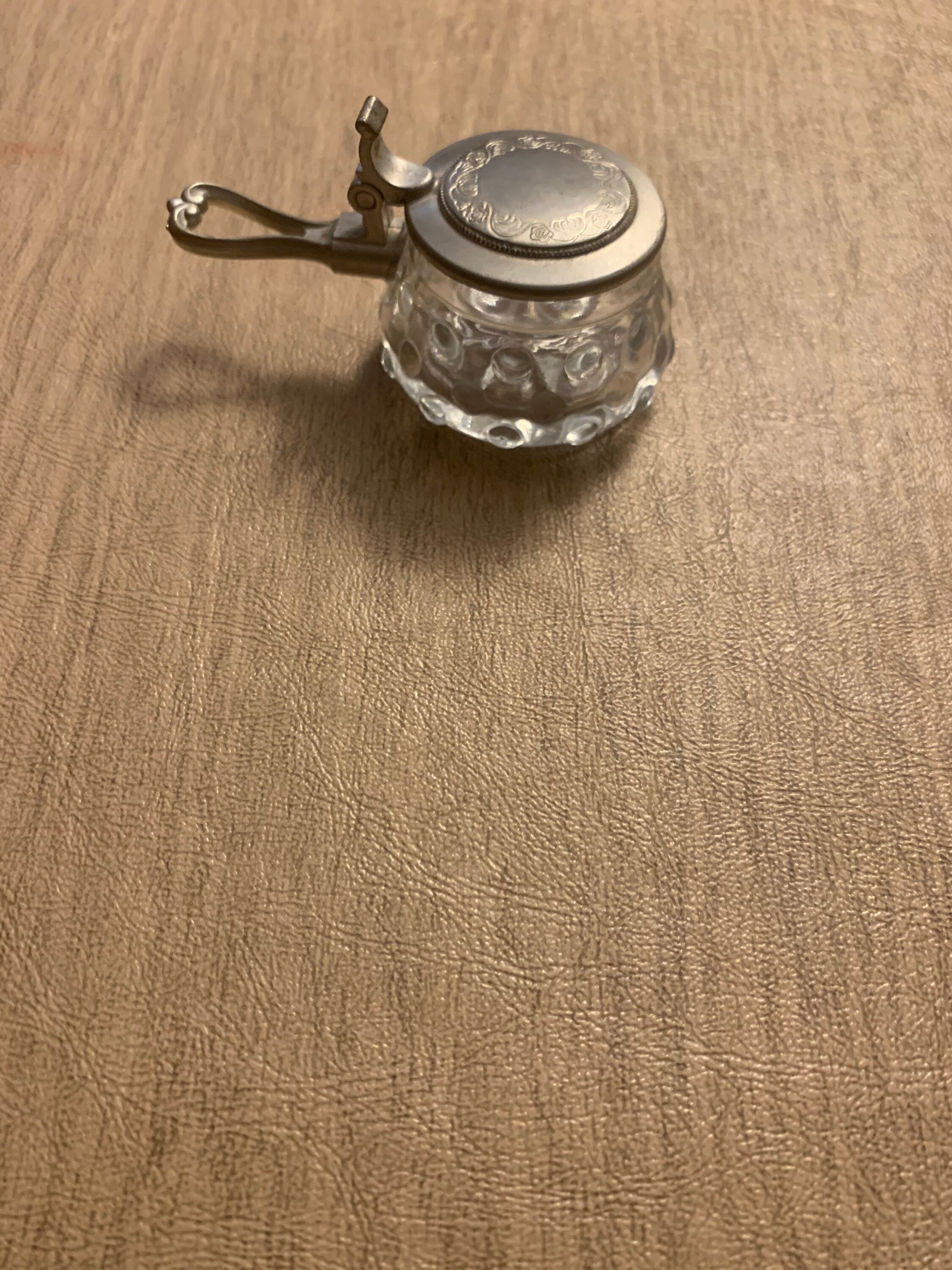 Rein Zinn BMF Hobnail Glass Miniature Container - Etsy