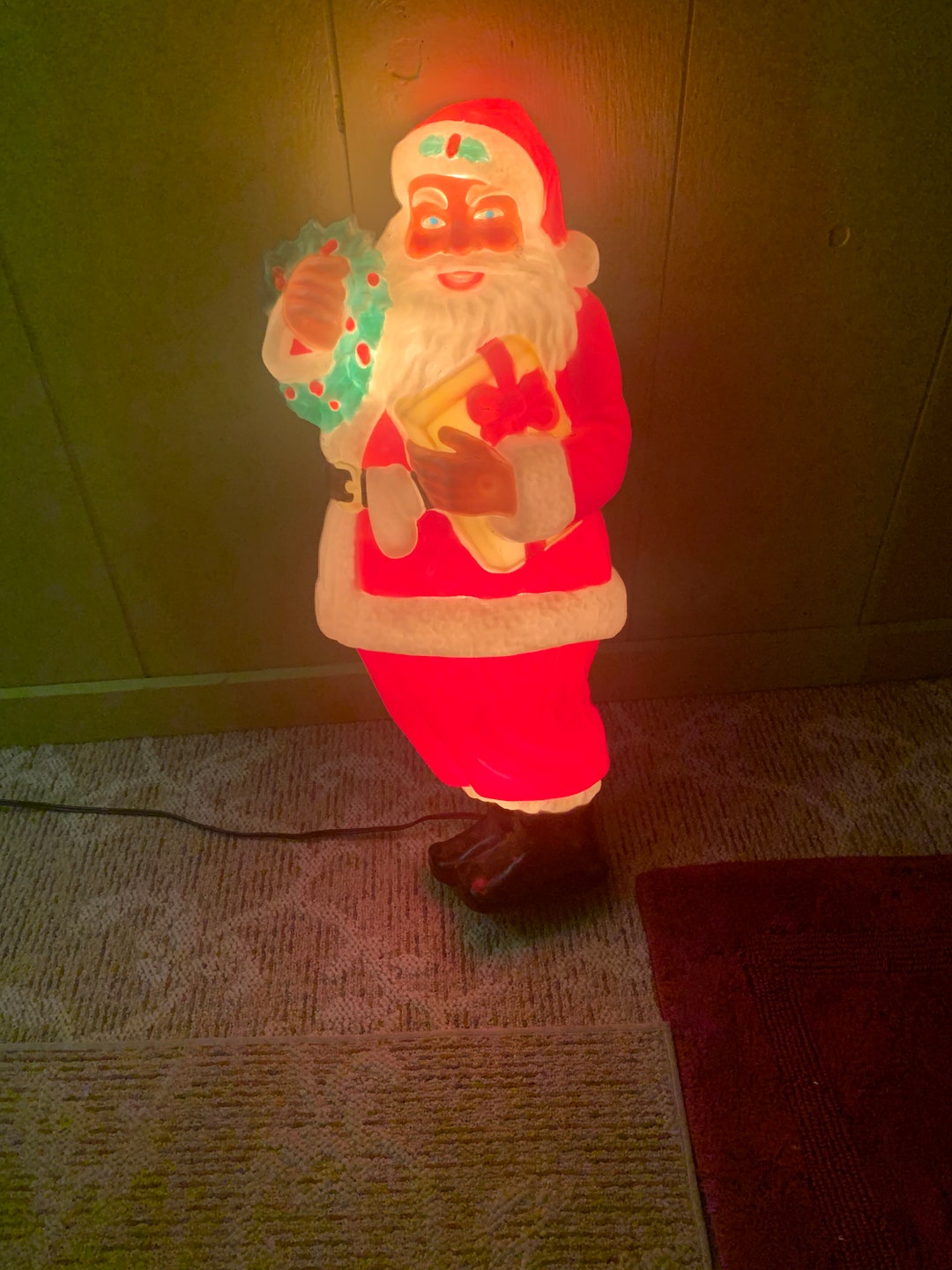 Vintage NOMA Lighted Santa-1952, Excellent Condition, Original Box - Etsy