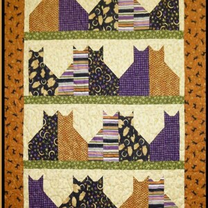 Cat City Quilt Villa Rosa Post Card Quilt Patterns Kitty Cats on a ...