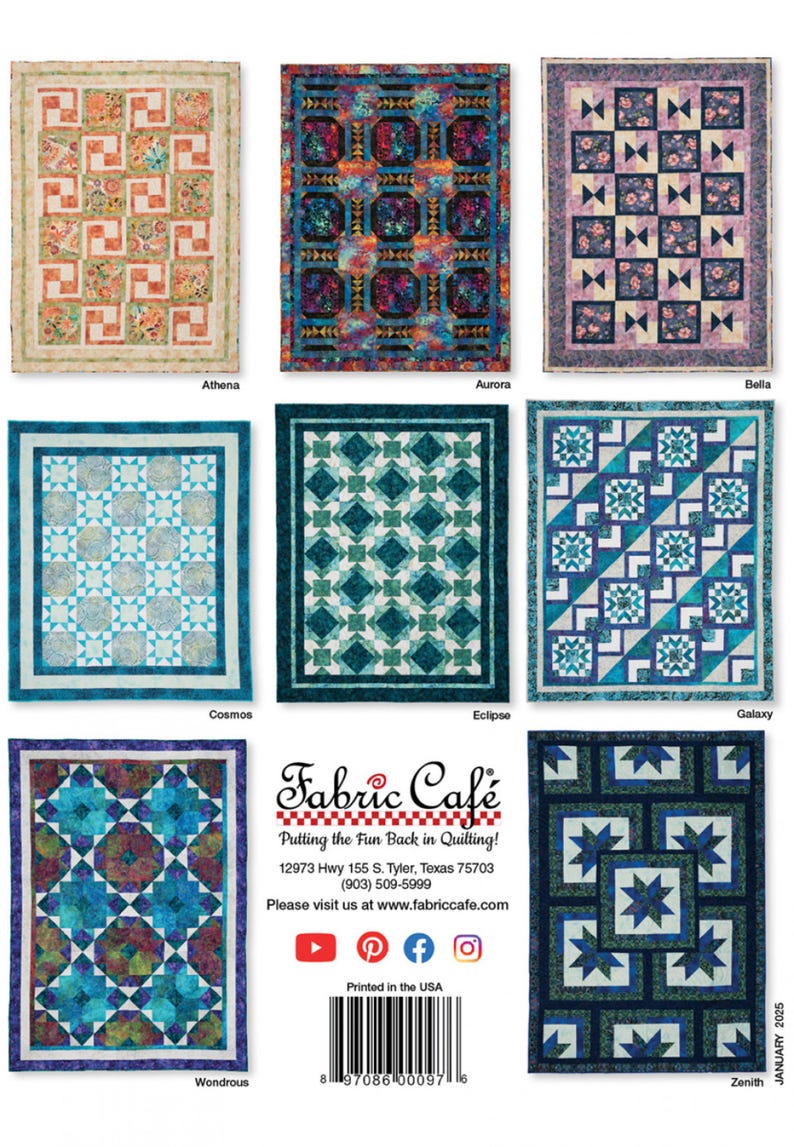 5 Yard Quilt Fabulous 5 New Book 8 Quilt Patterns by Donna Robinson and ...