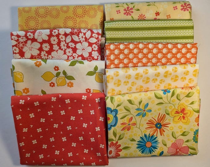 Here Comes the Sun Small Fat Quarter Bundle -SPECIAL PRICE 9 - 18"x 22 ...