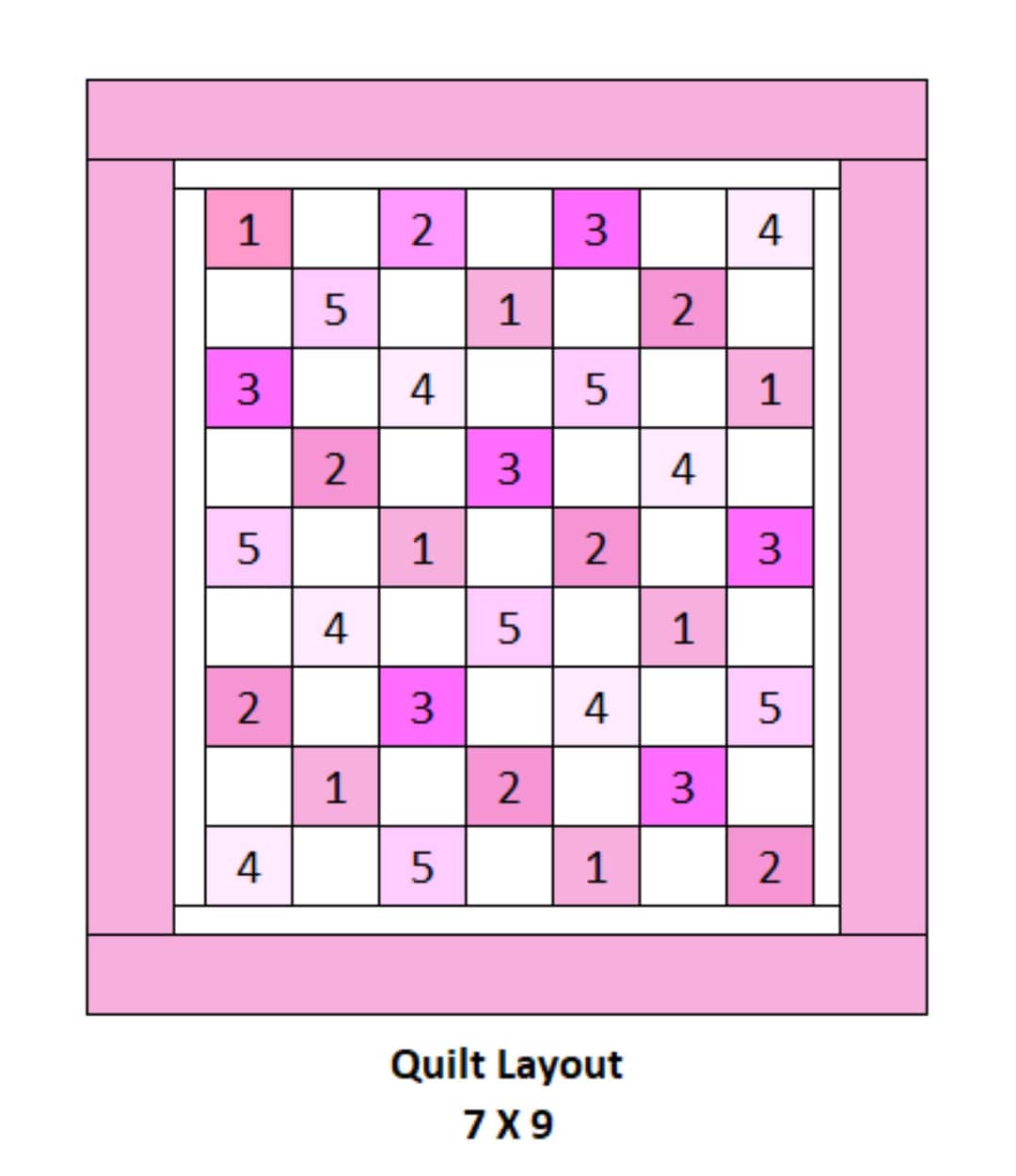 Take 5 Baby Pattern - Digital Download - PDF or Word Document - Simple Crib Size Baby Quilt ...