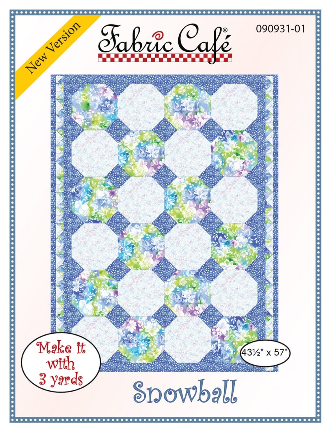 Snowball - Three Yard Quilt by Fabric Cafe' - Small Packaged Quilt ...