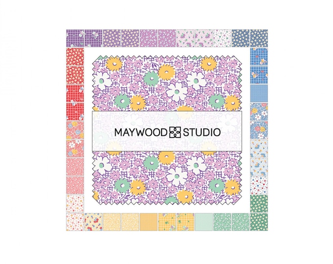 1930s Reproduction Charms Dilly Dally 5" Squares 42 Squares by Maywood ...