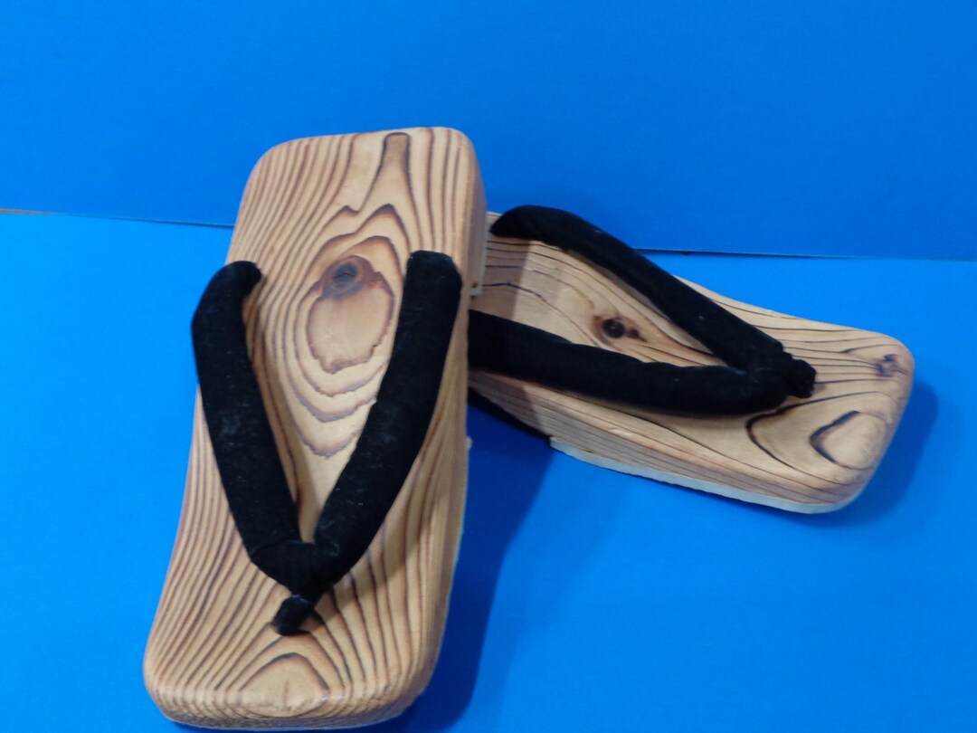 Japanese Traditional Sandals Men's GETA Zori Beautiful Natural Wood ...