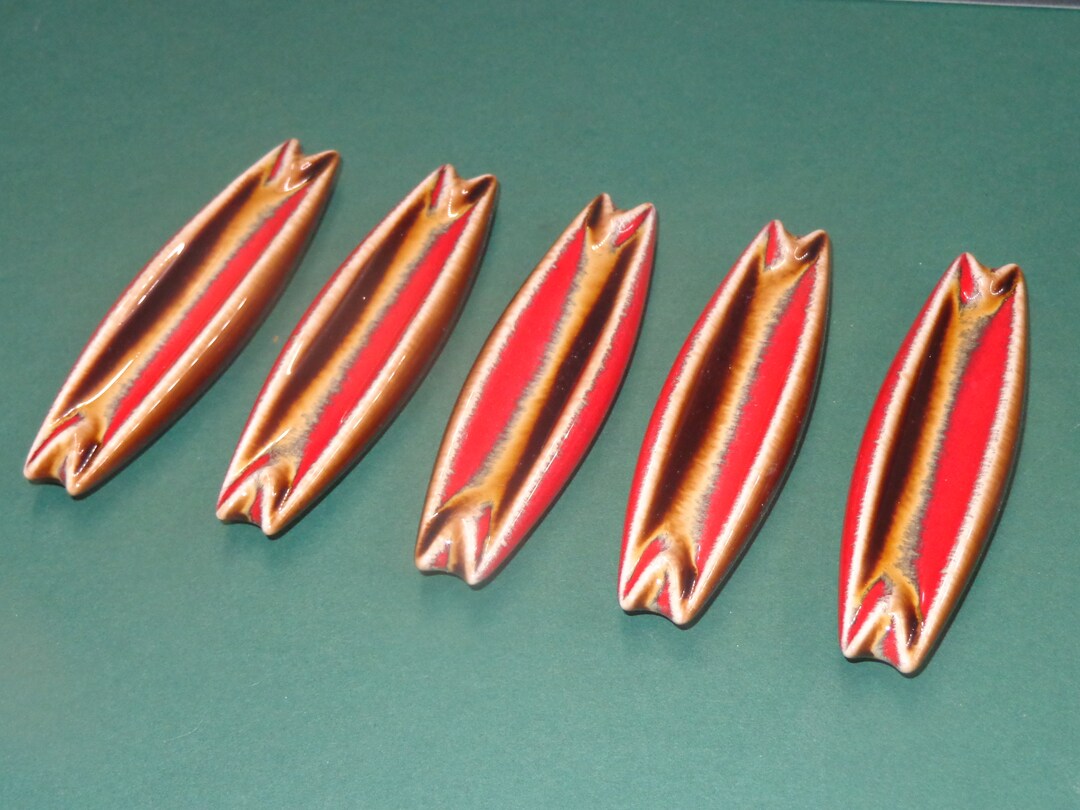 Set of 5 Japanese Chopstick Rest Porcelain Ceramic Hashioki Hand ...