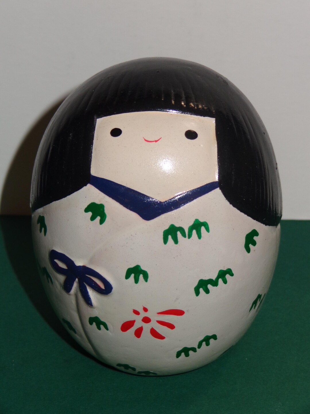 Japanese Vintage Porcelain Ceramic Kokeshi Doll Traditional Cute Girl ...