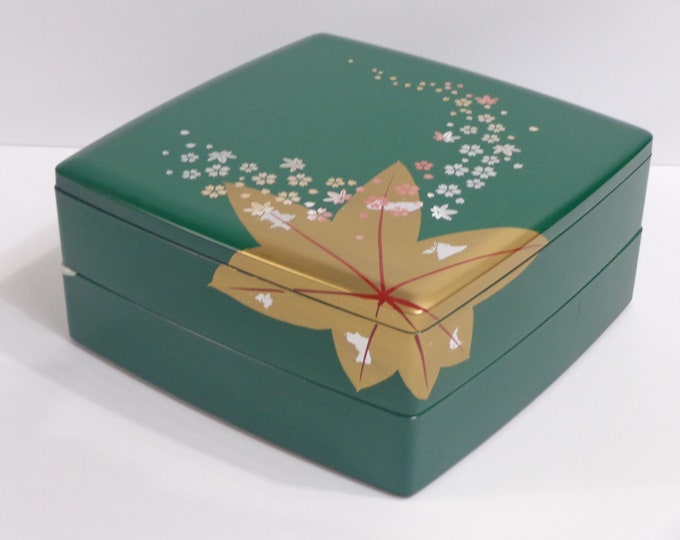 Japanese Lacquer Food Container Shokado Bento Box "jubako" Two Stages ...