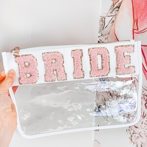 BAG ONLY Monogram Clear Flat Pouch Makeup Bag Cosmetic - Etsy