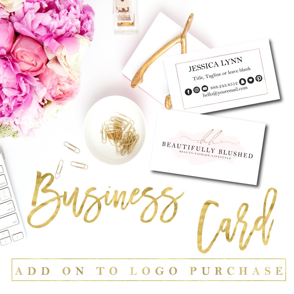 Business Card Add On, Made to Match, Matching Business Card, Custom ...