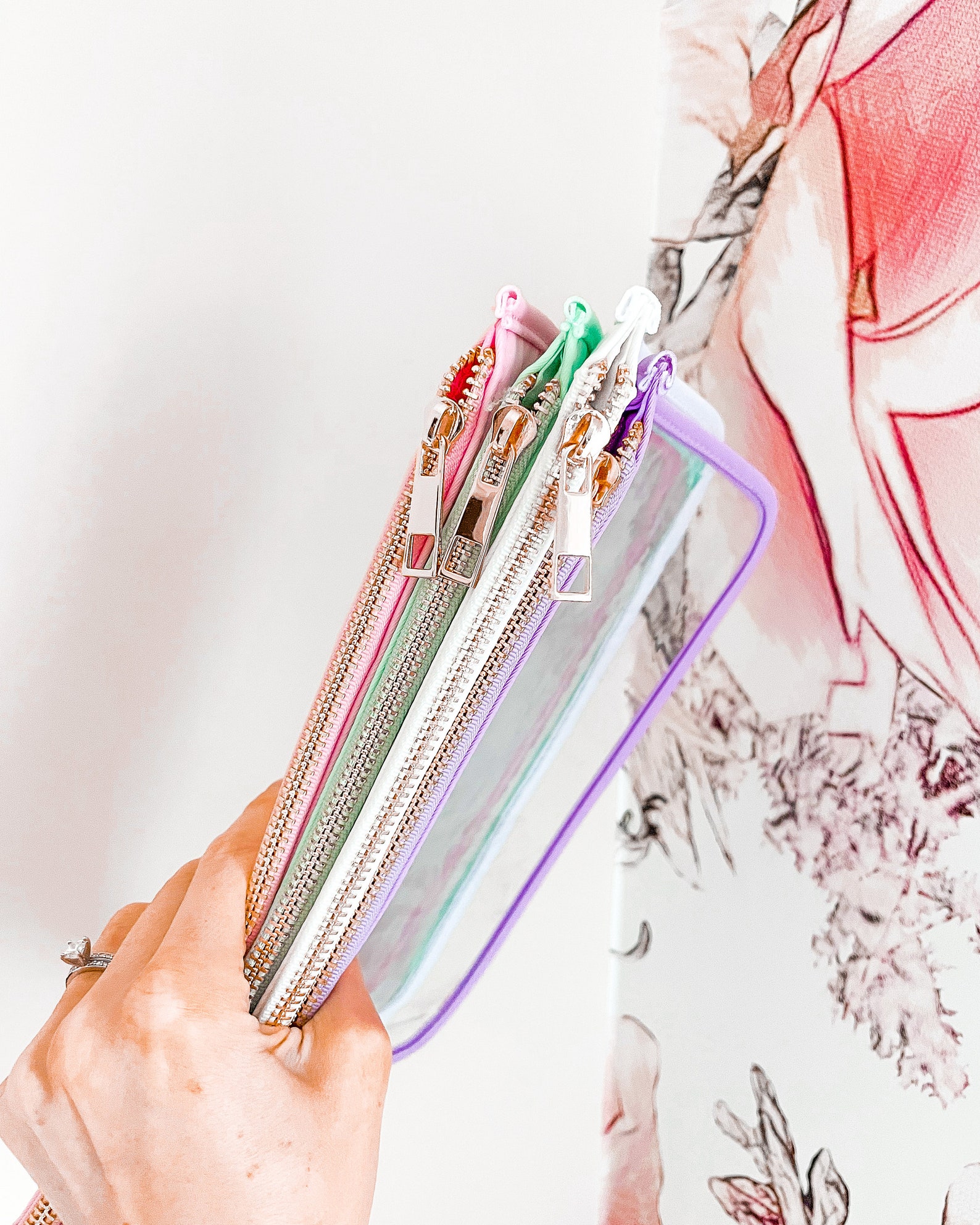 Custom Personalized Monogram Clear Cosmetic Bag Cosmetic - Etsy