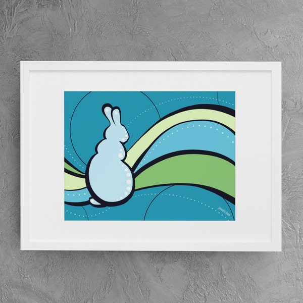 Abstract Bunny - Etsy