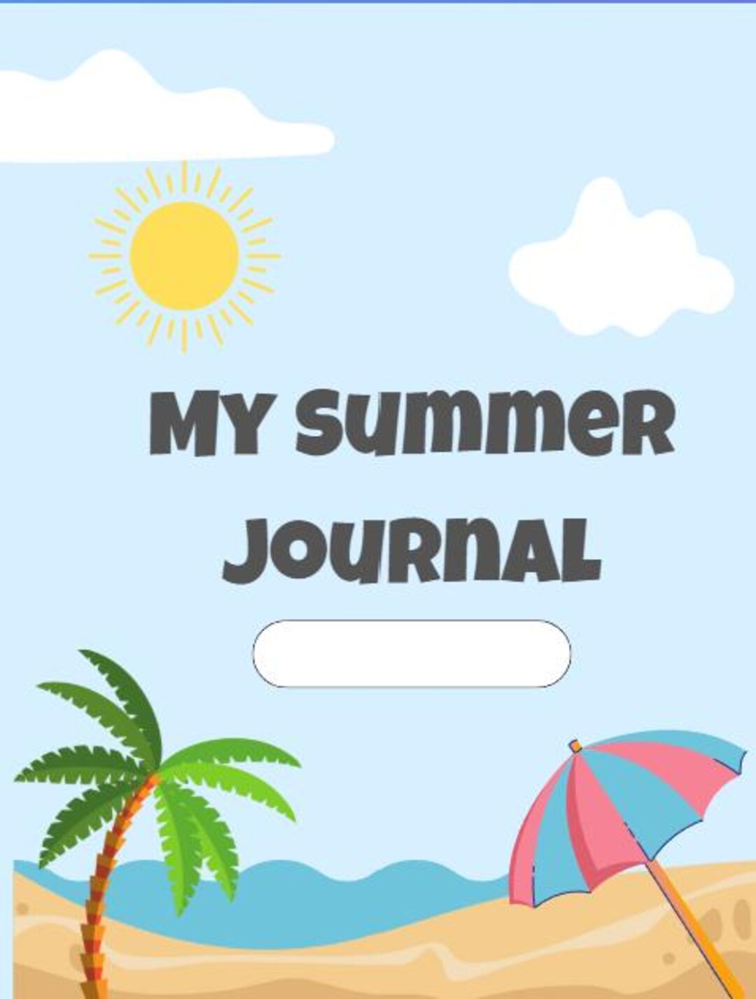 Kids Summer Journal, Printable Book - Etsy