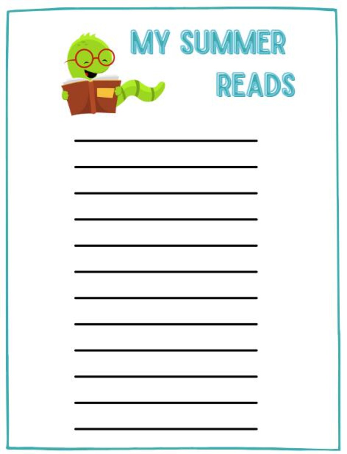 Kids Summer Journal, Printable Book - Etsy