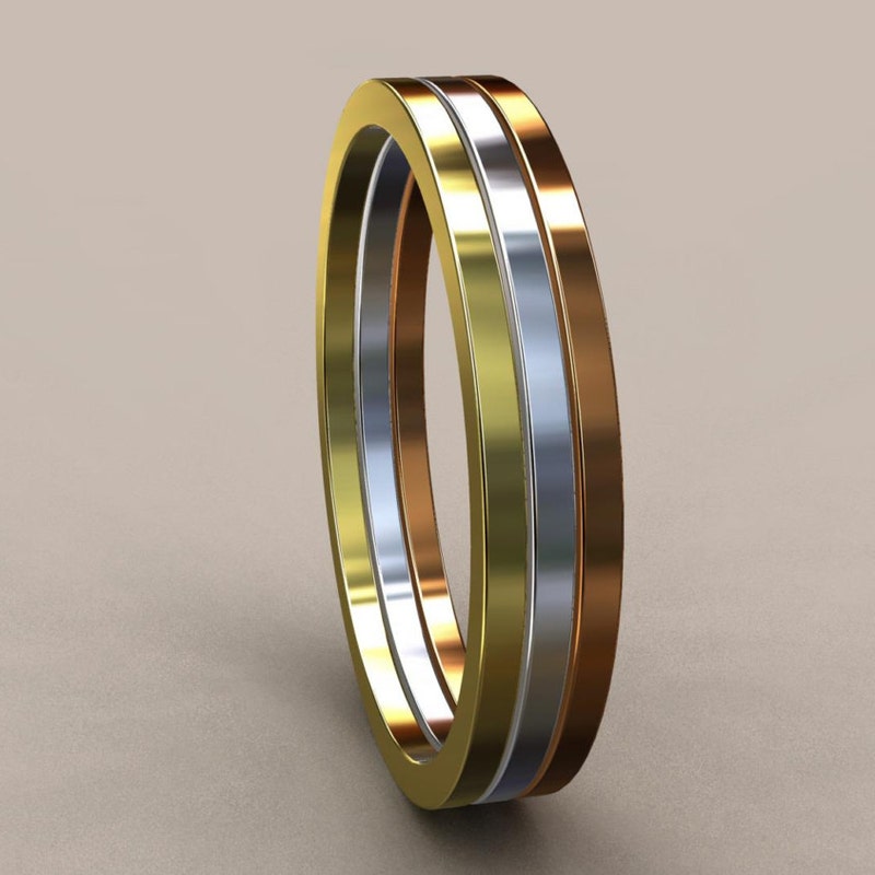 Tri Color Rings - Etsy