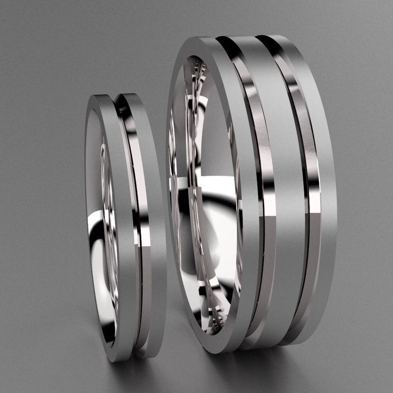Matching Wedding Bands - Etsy