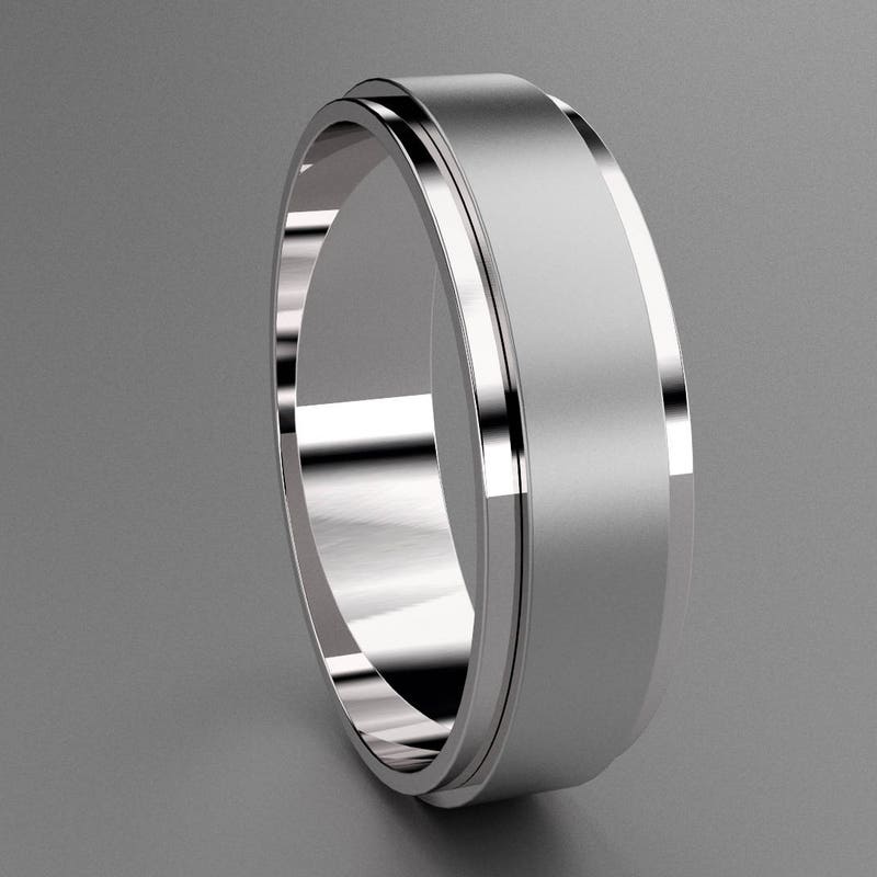 Clean Platinum Band - Etsy