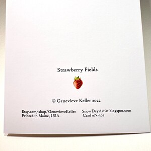 Strawberry Fields Card - Etsy