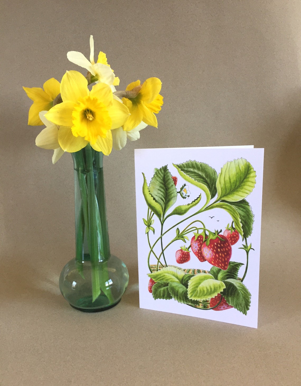 Strawberry Fields Card - Etsy