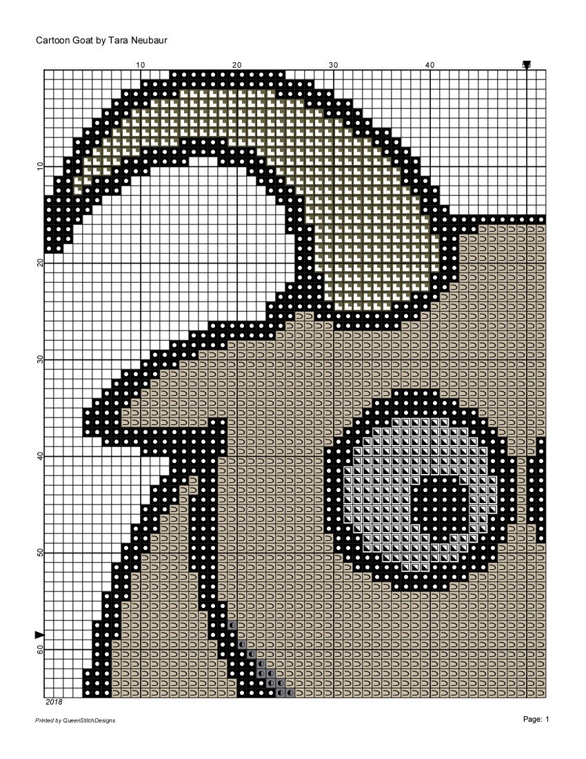Cartoon Goat Pattern - Etsy