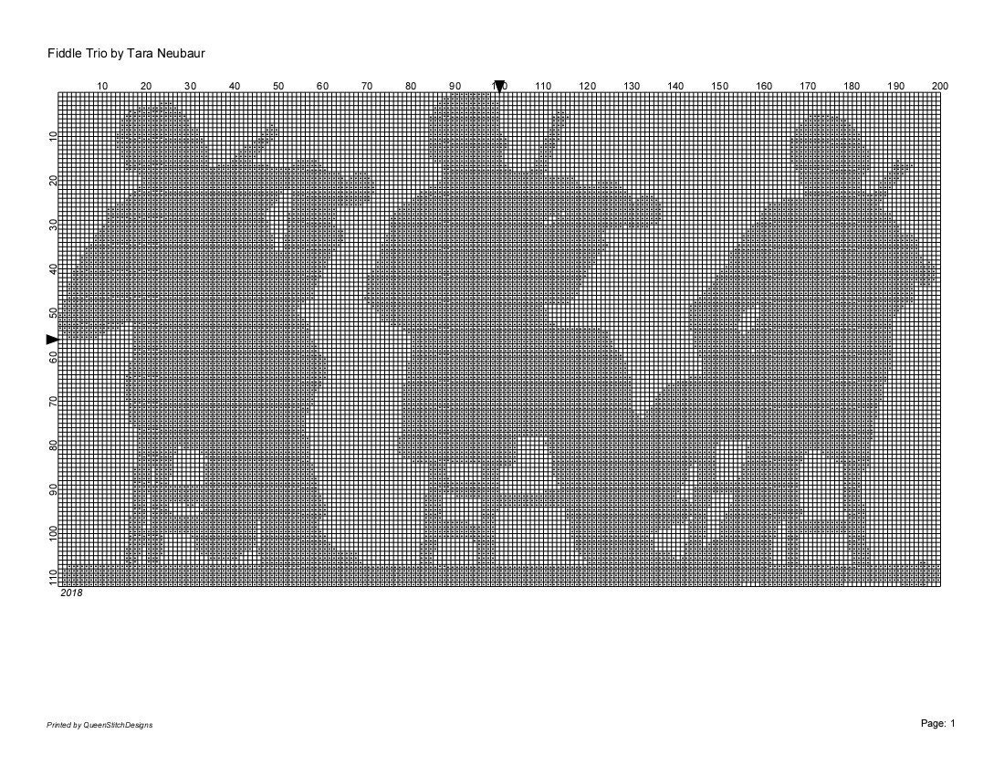 Fiddle Trio Silhouette Pattern - Etsy