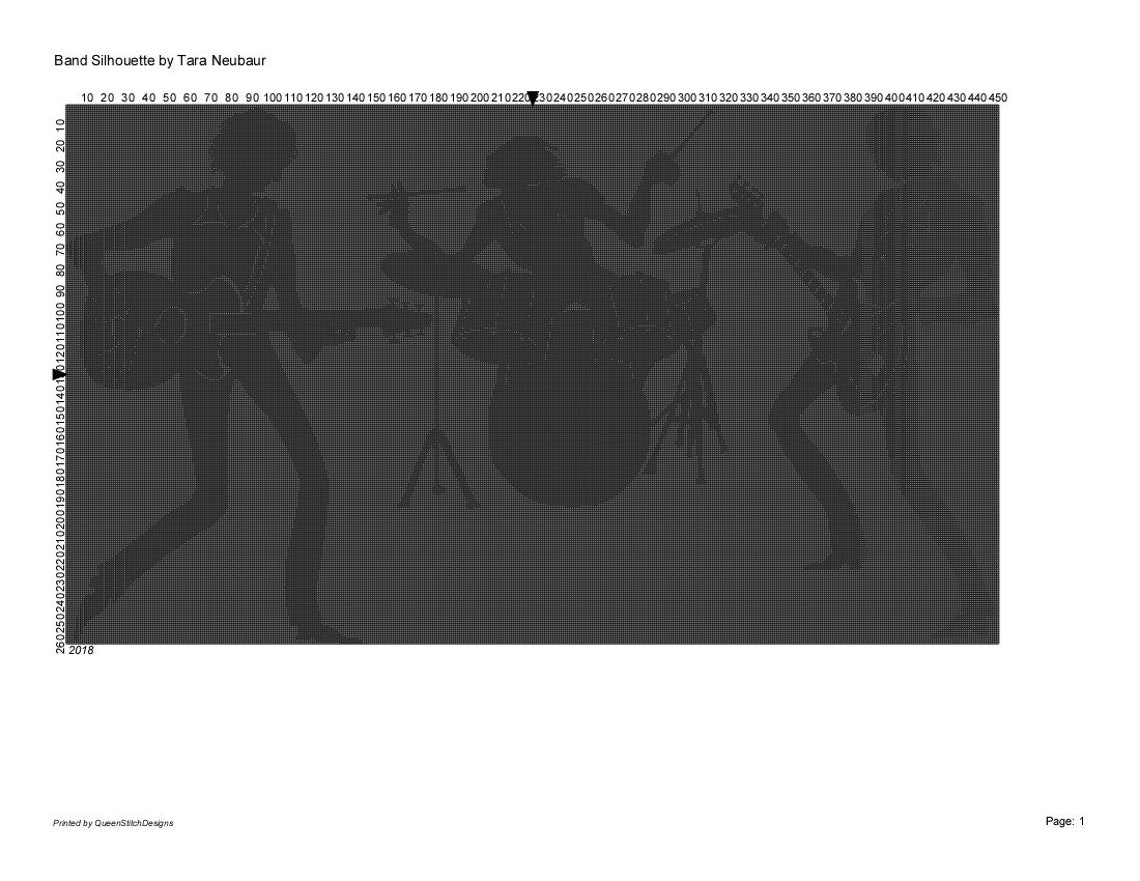 Band Silhouette Pattern - Etsy
