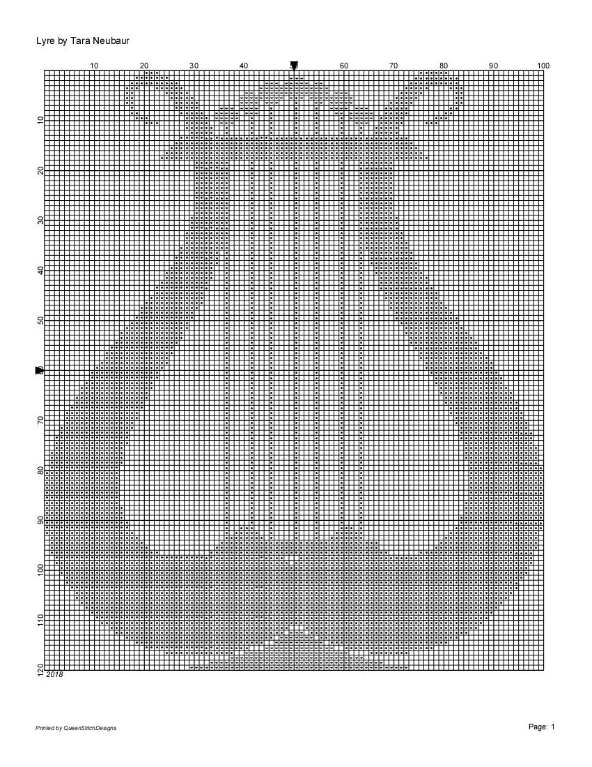 Lyre Pattern - Etsy