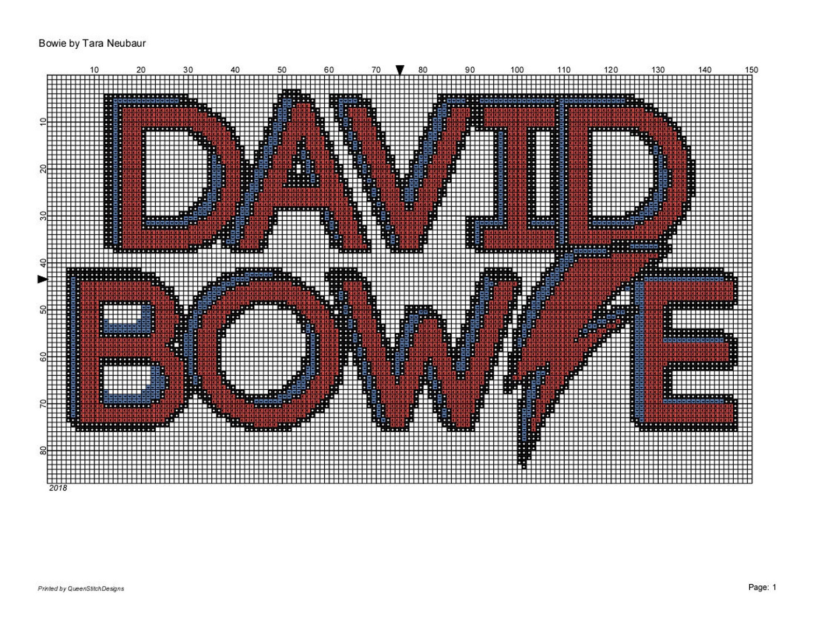 Bowie Pattern - Etsy
