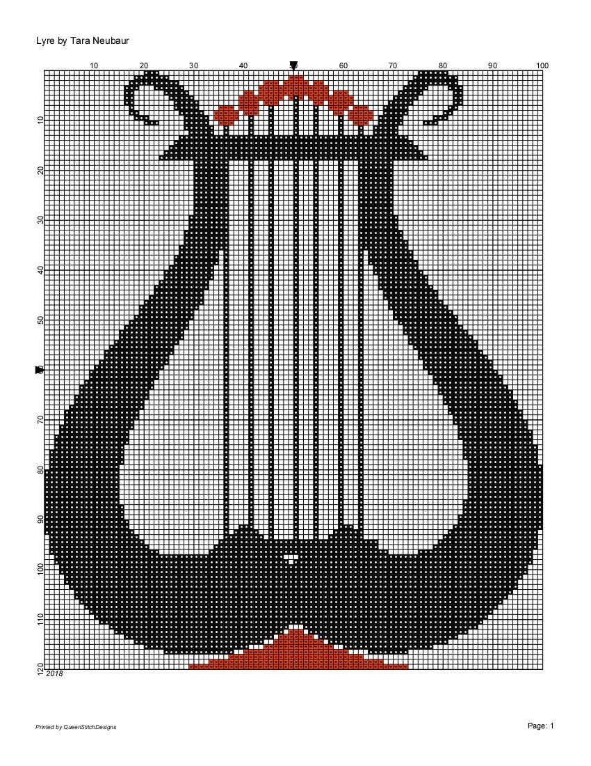 Lyre Pattern - Etsy