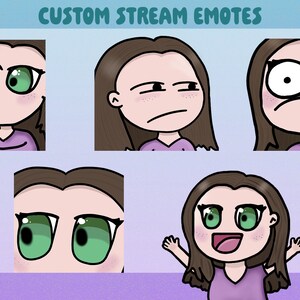 1x Custom Twitch Emote, Personalized Cartoon Human Emoji for Streaming ...