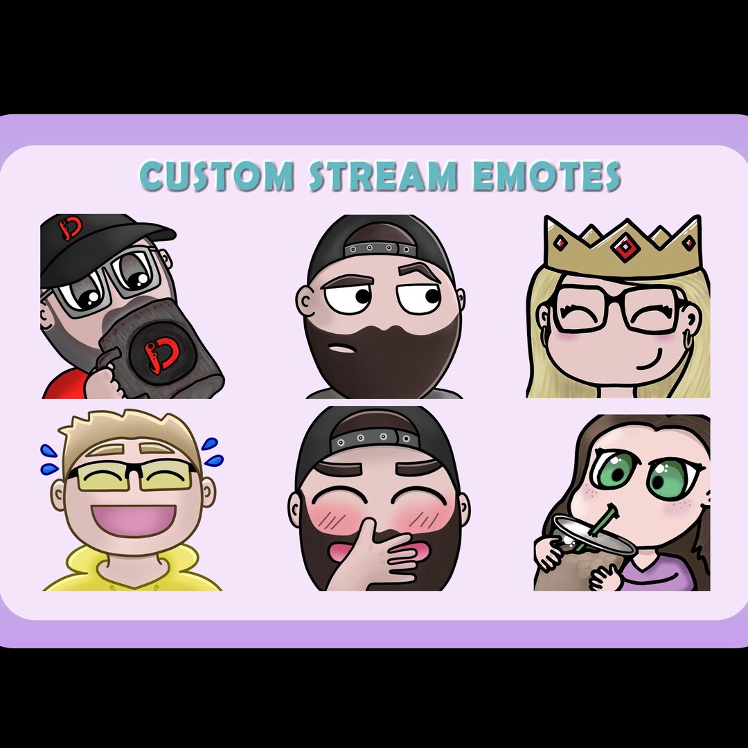Custom Emotes (3) for Streaming, Twitch, Discord, Youtube ...