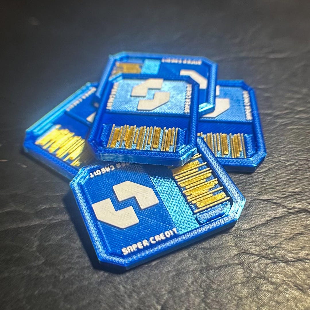 3D Printed Super Credits (pack of 5) - Etsy